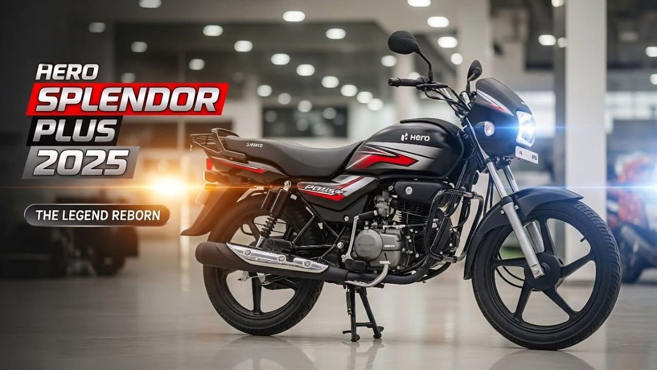 Hero Splendor Plus 2025 – 70km/l Mileage, Affordable Price ₹72,000 for ...